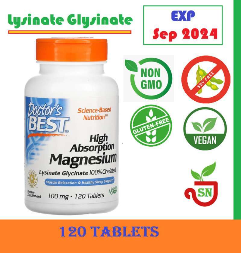 Promo Doctor's Best, High Absorption Magnesium, 100% Chelated, 120 ...