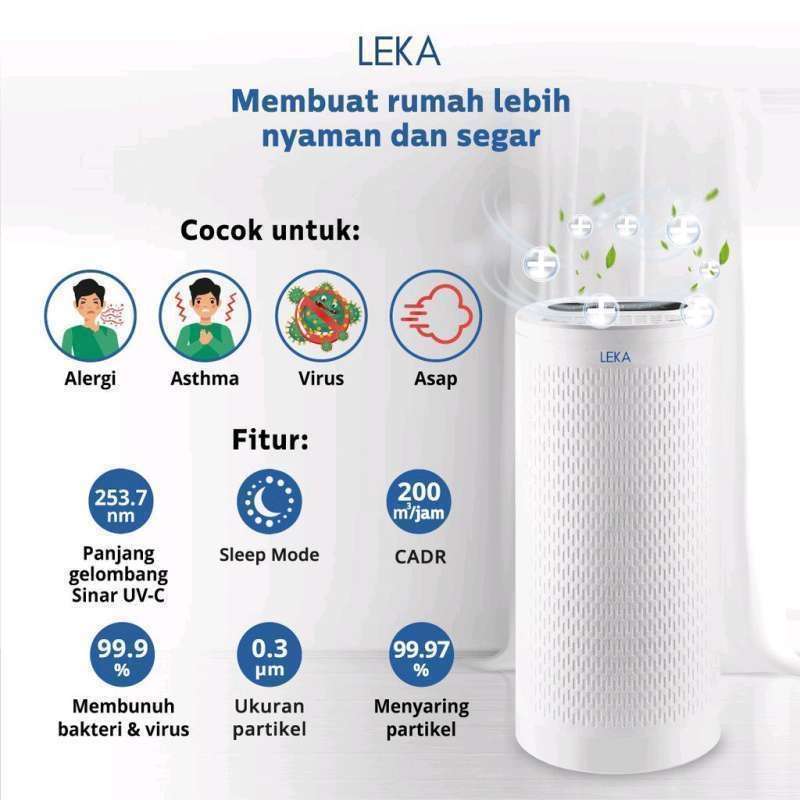 Jual Tukartambah – Surabaya –leka Ap8000 Super Air Purifier - Hepa13 Filter Uvc Ion Negatif Hepa ...