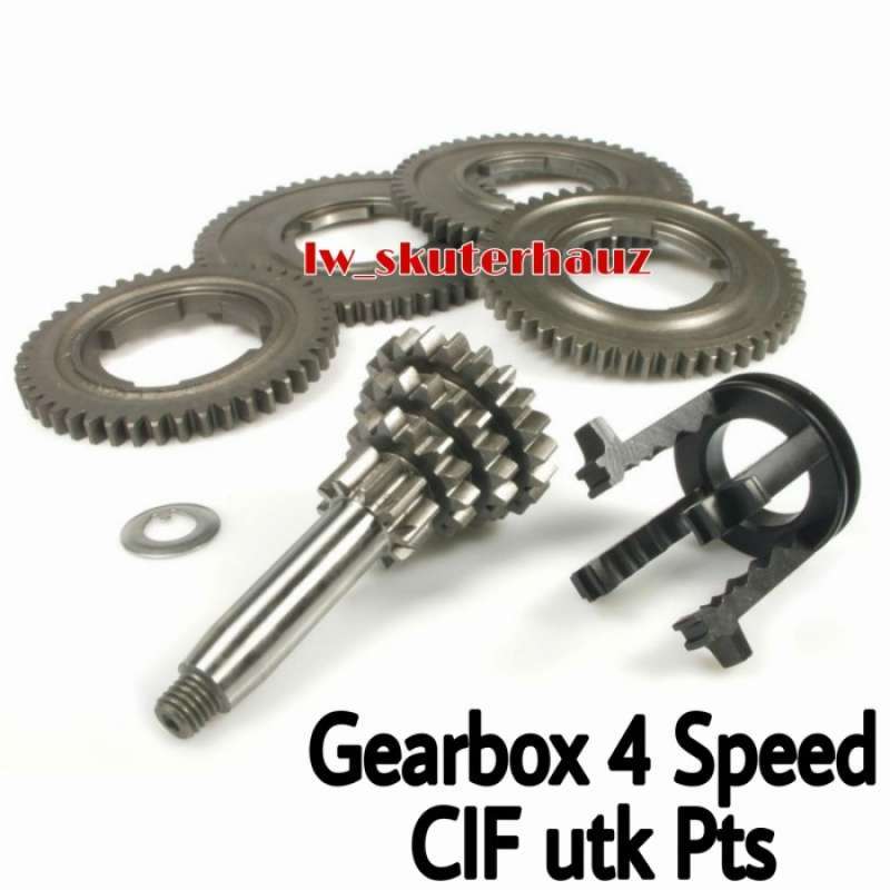 Jual Gearbox Set 4 Speed CIF Italy utk Smallframe Pts ET3 inc Gear ...