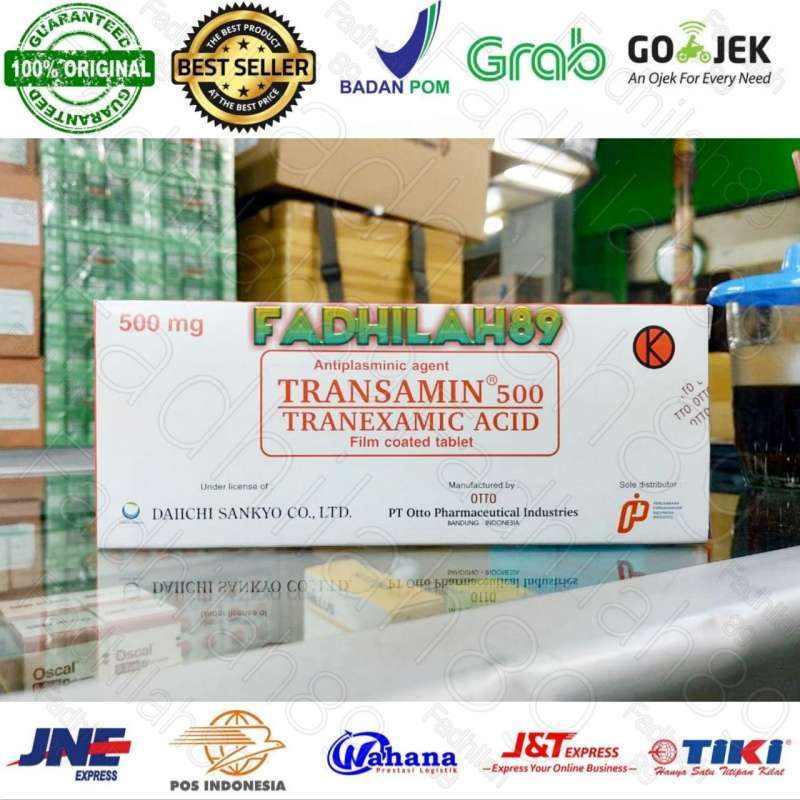 Jual Transamin 500 Mg Tranexamic Acid /asam Traneksamat Strip (10 ...