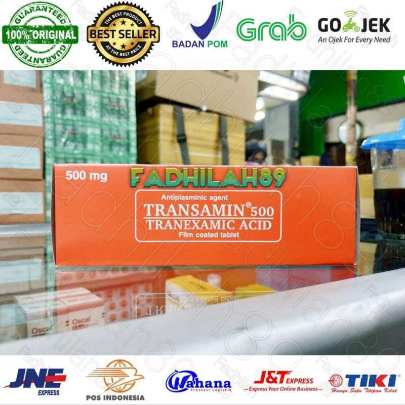 Jual Transamin 500 Mg Tranexamic Acid /asam Traneksamat Strip (10 ...