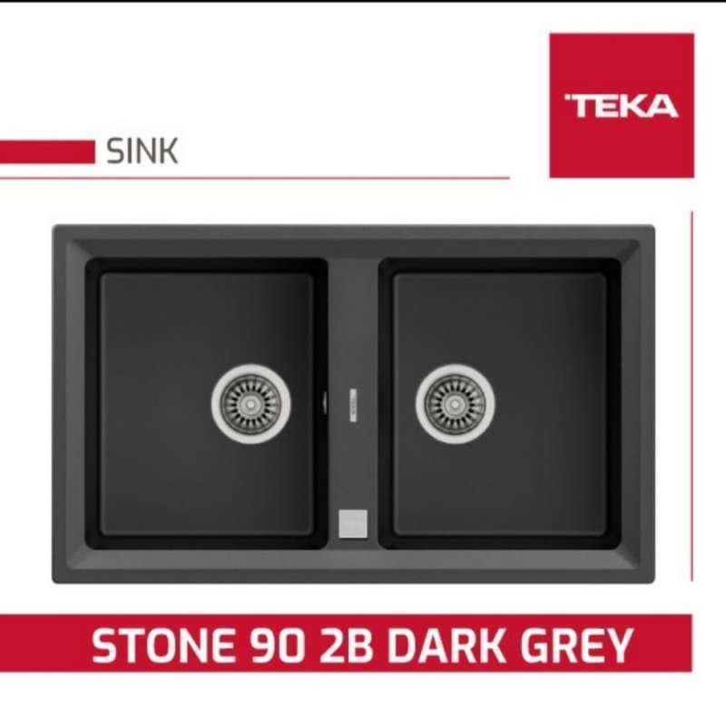Promo TEKA KITCHEN SINK STONE 90 2B BLACK (DARK GREY) Diskon 35% di ...