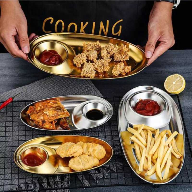 Promo Piring Makan Food Tray Wedding Restaurant Chef Premium Stainless ...