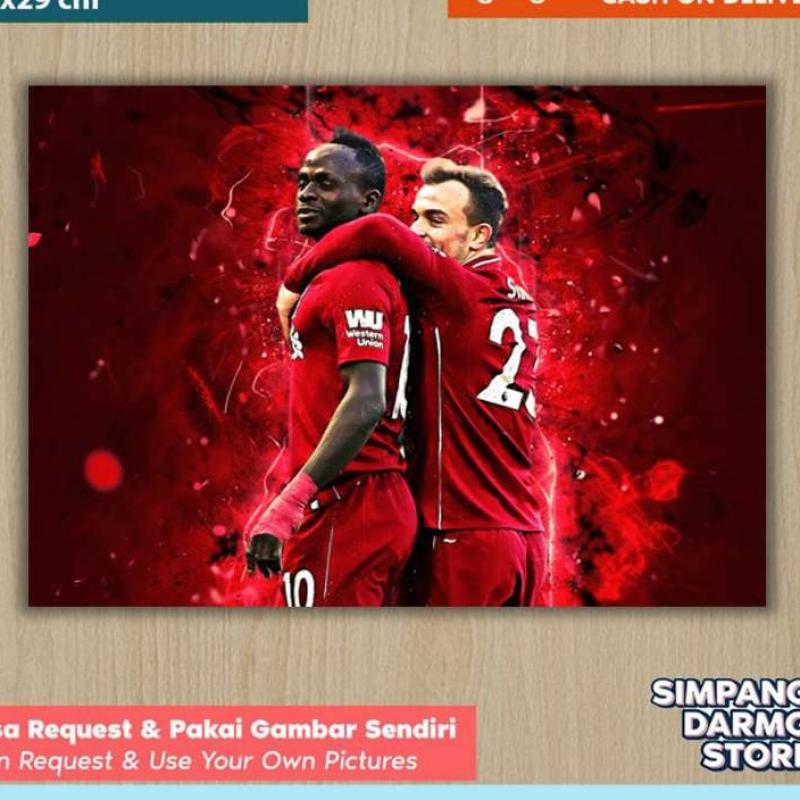 Jual Poster Sepak Bola Liverpool Bisa Request Custom gambar sendiri ...