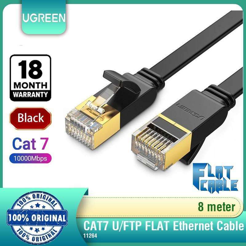 Jual Ugreen Cat 7 Stp Lan Cable Flat Design 8 Meter (black) Di Seller ...