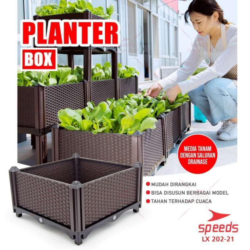 Promo Pot Bunga Pot Tanaman Plastik Planter Box Tanaman Hias Speeds 202 ...