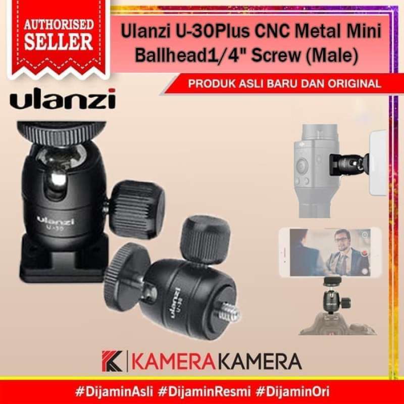 Jual KameraKamera Ulanzi U-30Plus CNC Metal Mini Ballhead1/4 Screw ...