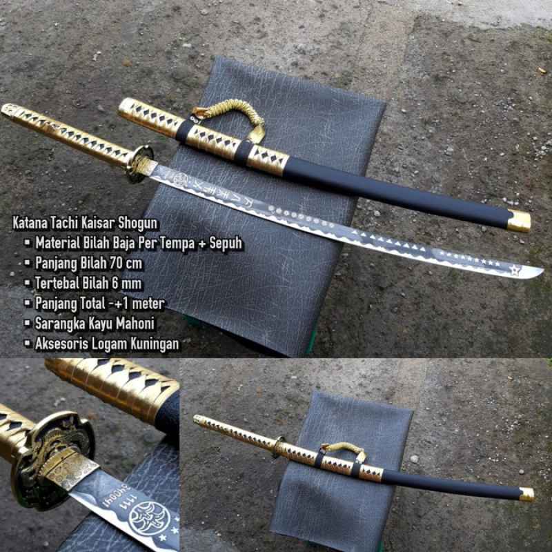 Jual Pedang Samurai Katana Shingunto Gold Limited Edition di Seller YUK ...