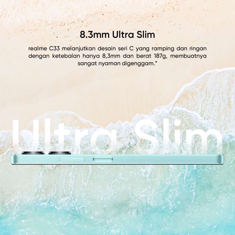 Jual Realme C33 4gb+4gb* | 128gb (50mp Ai Camera | 8.3mm Ultra Slim ...