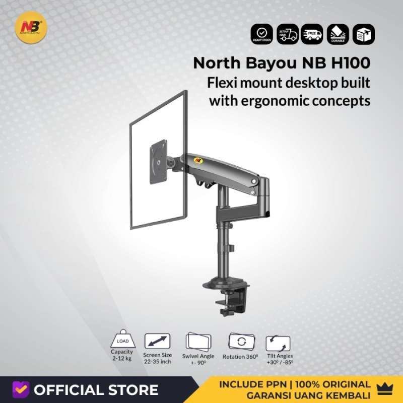 Promo Bracket TV LCD Monitor 22-35 NORTH BAYOU NB H100 TILT SWIVEL ROTATE Diskon 2% di Seller ...