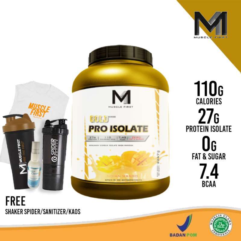 Promo M1 Muscle First Gold Pro Isolate Whey Indian Mango 5LBS 5 LBS ...