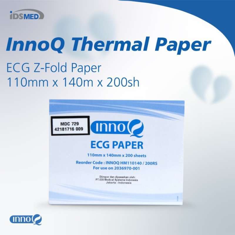 Promo InnoQ ECG Z-Fold Paper 110mm x 140mm x 200sh Diskon 33% di Seller ...