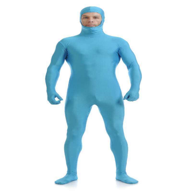Jual Full Body Spandex Suit Open Face Catsuit Halloween Party Zentai ...