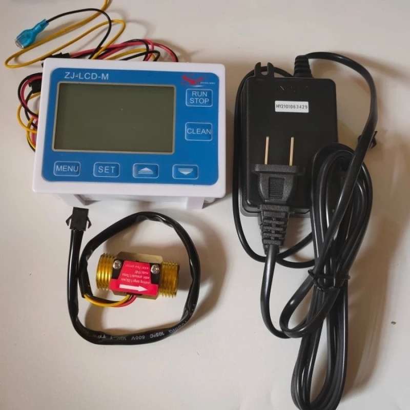 Promo Digital Flow Meter LCD-M Control Display+Water Sensor 1/2 inch+Adaptor Diskon 23% di ...