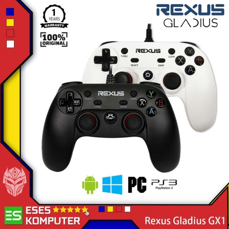 Jual Gamepad Rexus GX1 Gladius Controller | Gaming Joystick PC - GX1 ...