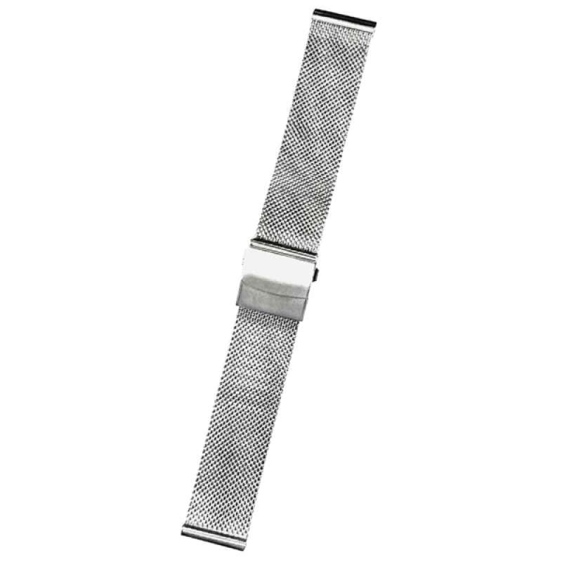 Promo Stainless Steel Mesh Watch Bands Interlock Safety Clasp Milanese ...
