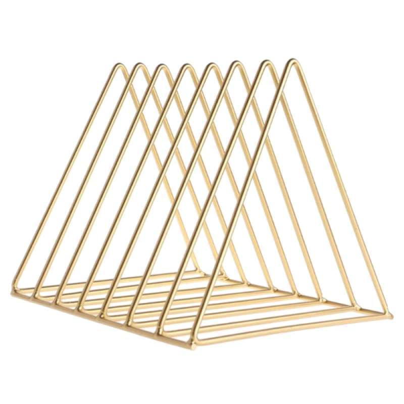 Promo Triangle Desktop Organizer Iron Art Storage Rack Bookshelf ...