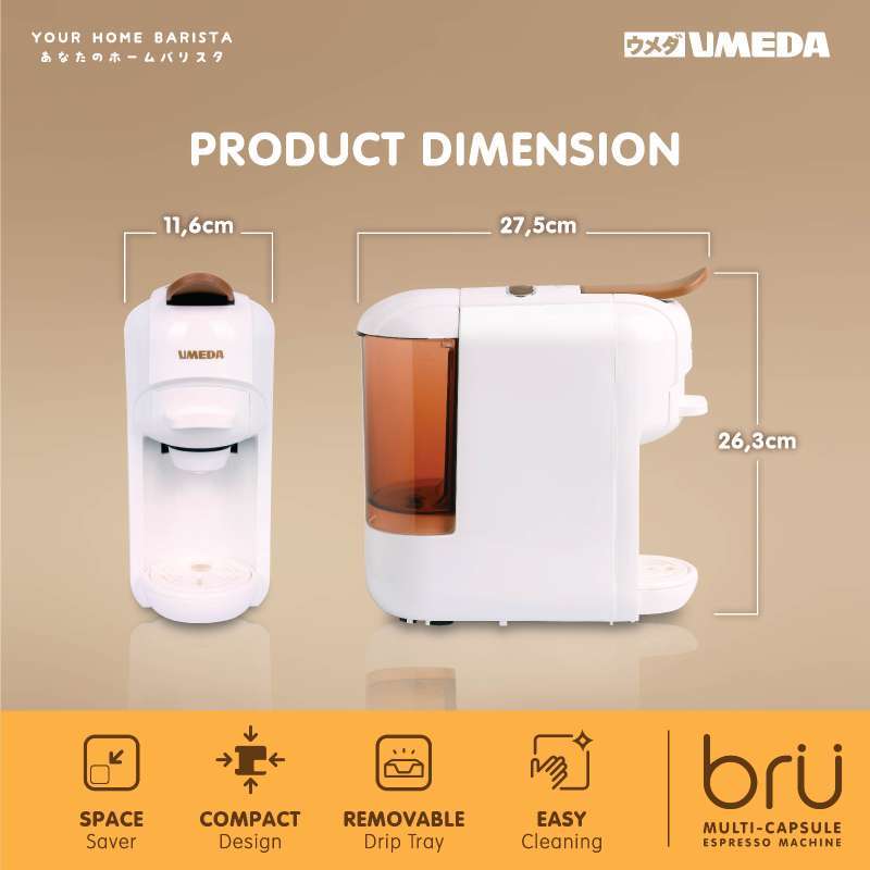 Promo Umeda Bru Mesin Kopi Multi Kapsul / Nespresso Capsule Coffee ...