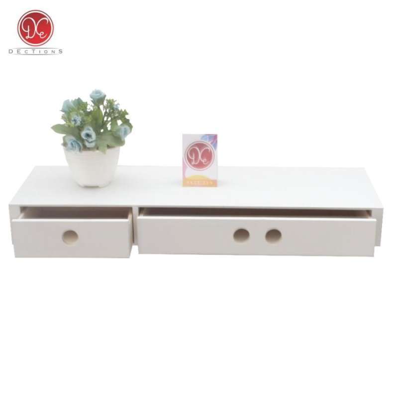 Promo Ambalan Laci 60x20cm Gantung Melayang Rak Buku Minimalis Dinding ...