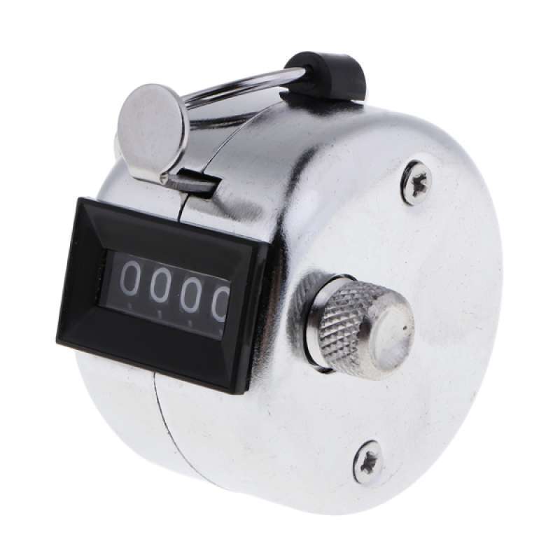 Promo 4 Digit Counting Hand Held Tally Number Counter Mechanical Click ...