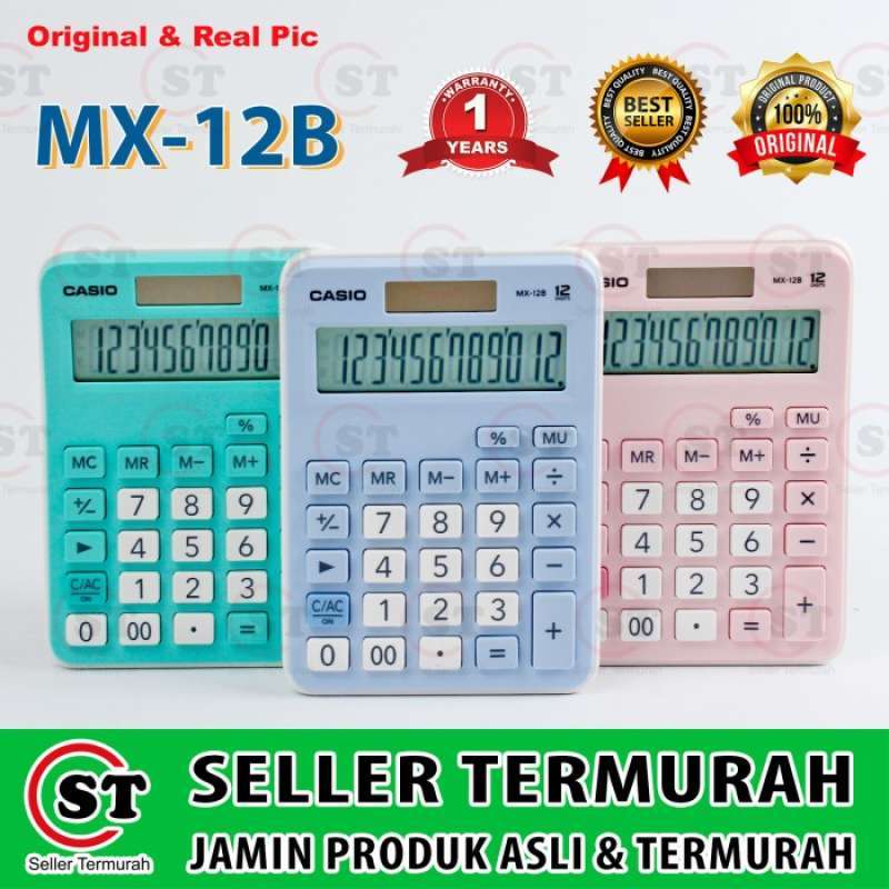 Promo CALCULATOR CASIO MX12 B KALKULATOR DESKTOP MEJA / KANTOR MX12B ...