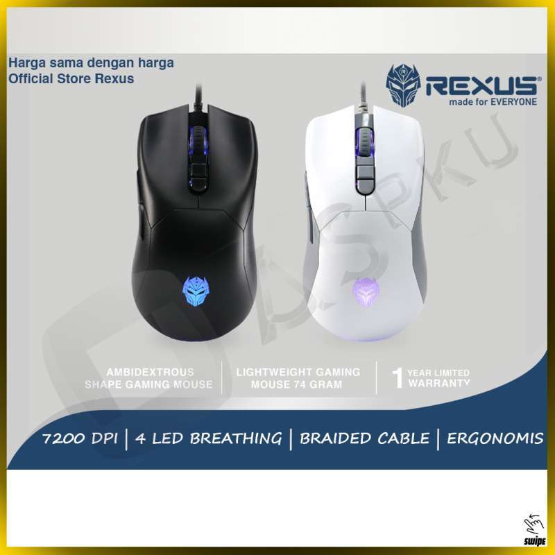 Jual Rexus Gaming Mouse Xierra G23 Komputer Computer Laptop Kantor ...
