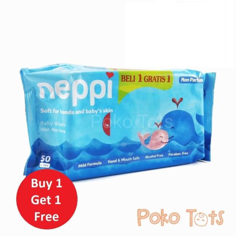 Jual Neppi Baby Wipes Wet Tissue Tisu Basah Bayi Non Parfum Kemasan ...