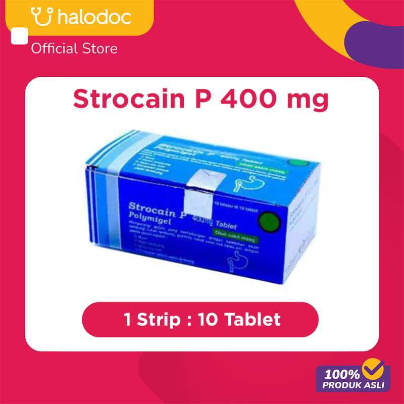 Jual Strocain P 400 Mg 10 Tablet di Seller Halodoc Official Store ...