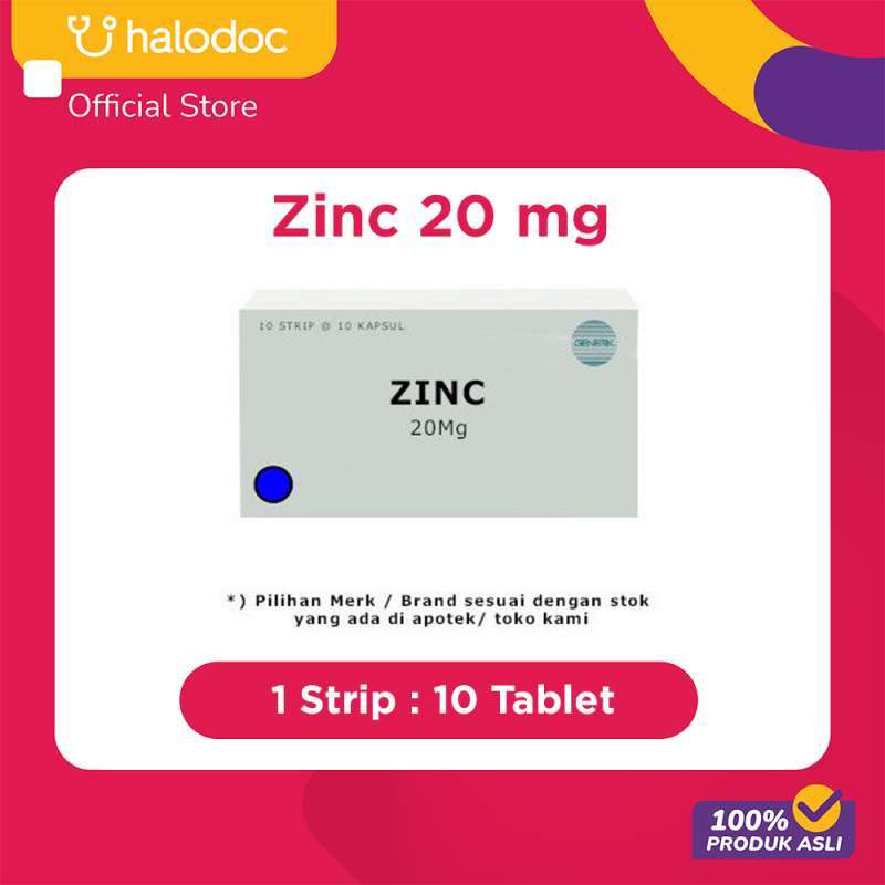 Promo Zinc 20 Mg 10 Tablet Diskon 70% di Seller Halodoc Official Store ...