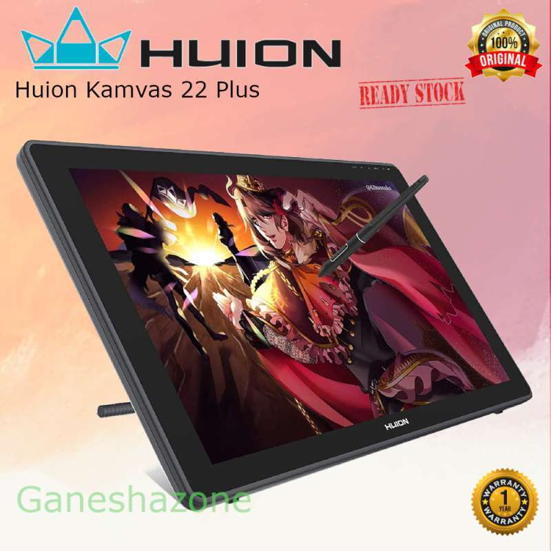 Promo Huion Kamvas 22 Plus Drawing Tablet Display Diskon 4% Di Seller ...