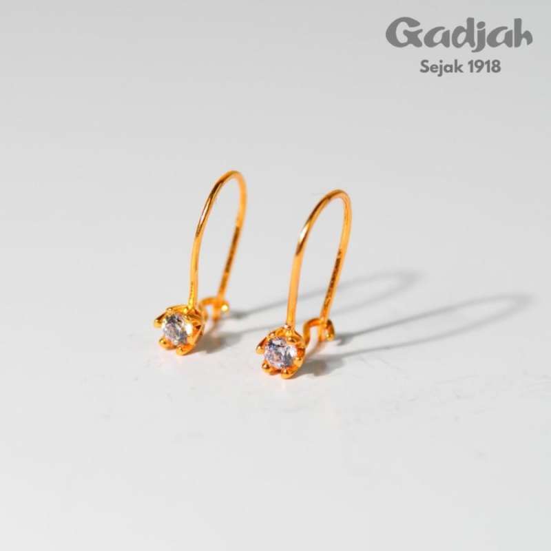 Jual Anting Emas Kawatan Solitaire- Toko Emas Gadjah di Seller Toko ...