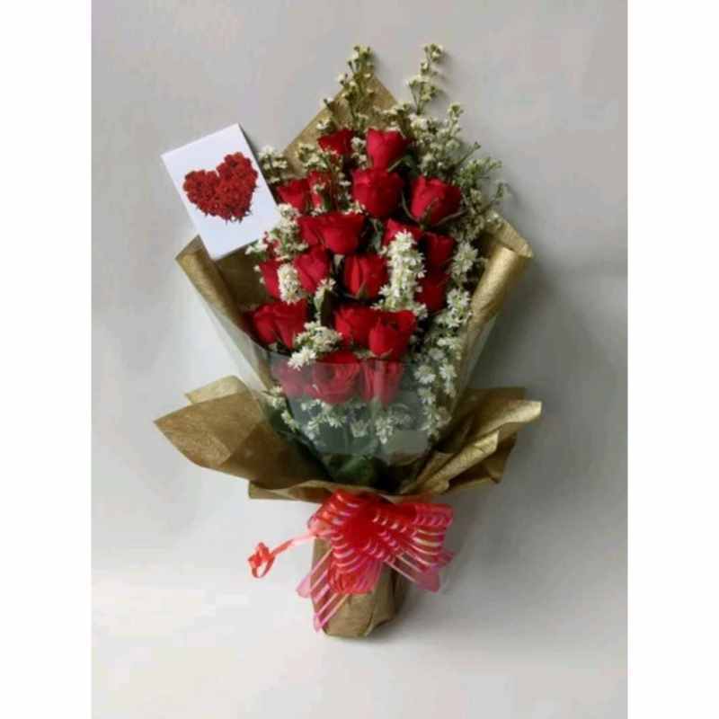 Promo Freshcut Flower Buket Bunga Mawar Hadiah Wedding Anniversary ...