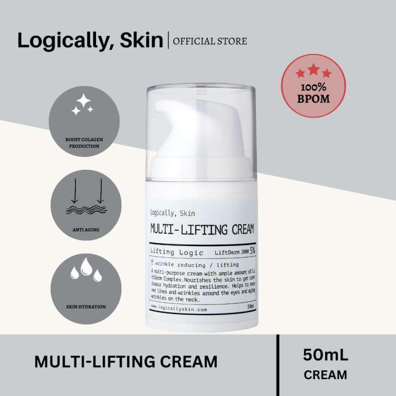 Promo [Exclusive Buy 1 Get 1] Logically Skin Multi-Lifting Cream 50ml ...