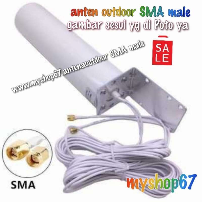 Promo Antena Modem 3G/4G Outdoor Konektor SMA Male Diskon 23% di Seller ...