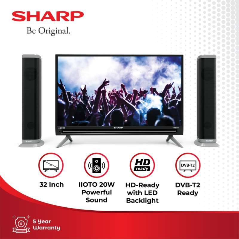Jual SHARP LED TV 32inch 2T-C32BD1i TG Led TV Sharp di Seller ...
