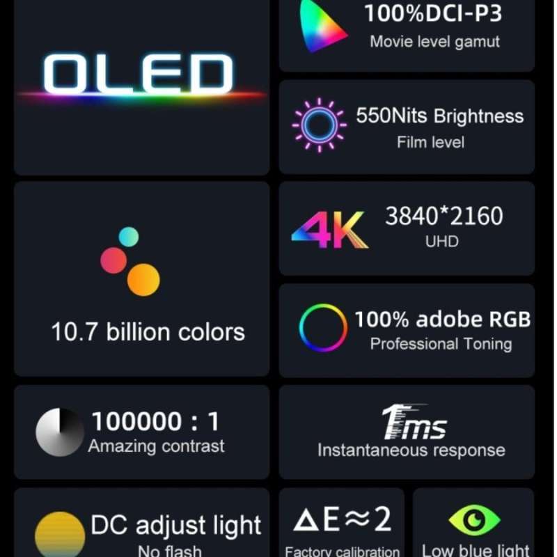 Jual Monitor Portable Oled 15.6 Inch 3840x2160 4k Touch Screen With ...