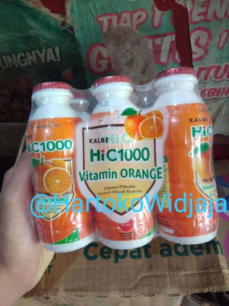 Promo MINUMAN VITAMIN C HI C 1000 ORANGE 140ML KALBE DUS ISI 36 BOTOL Diskon 33% di Seller Anes ...