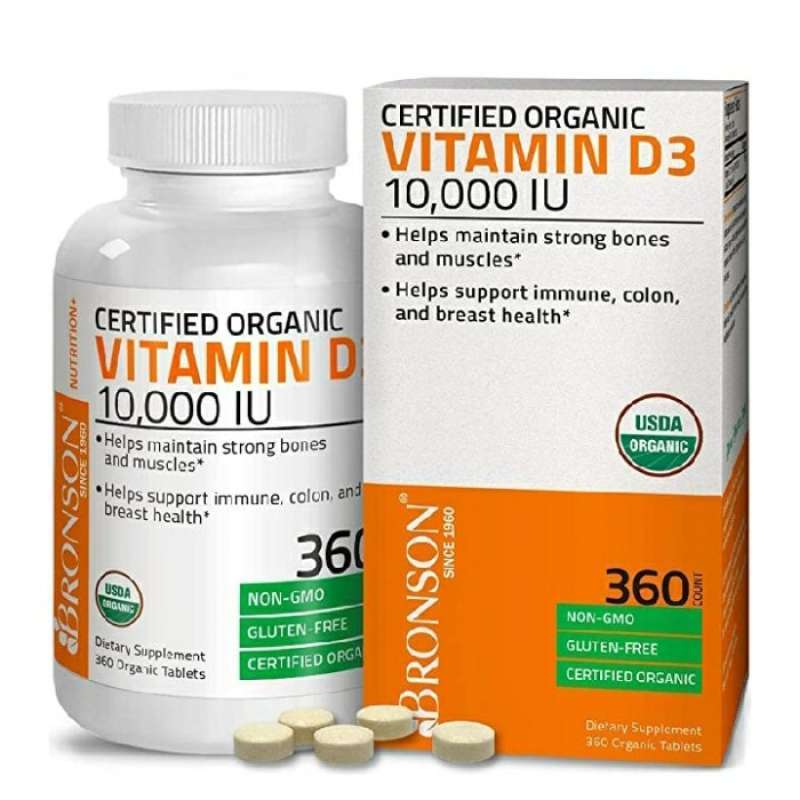 Jual Bronson Vitamin D3 10000 IU / D3 10000IU , 360 Tabs di Seller Anes ...