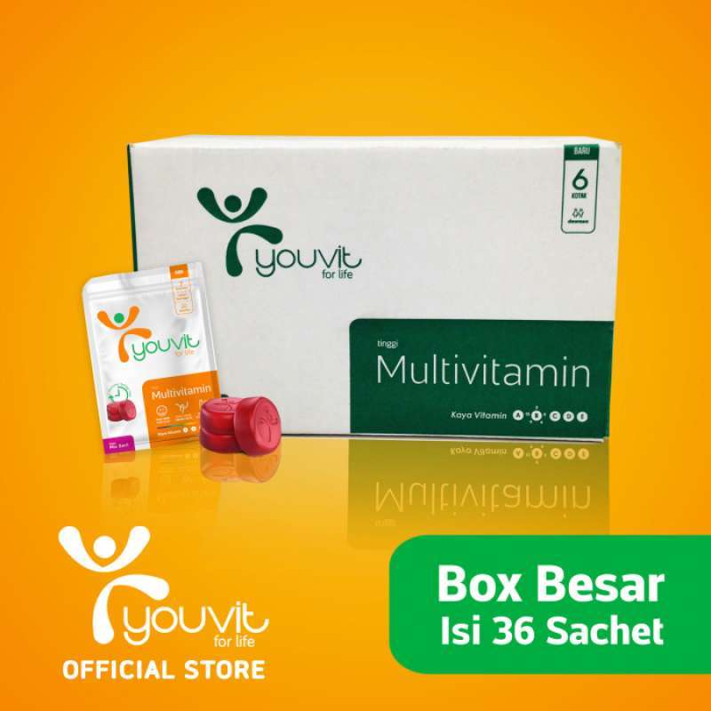 Jual Youvit Multivitamin Gummy Dewasa 6 Box (36 Sachet) 1 Dus Di Seller ...