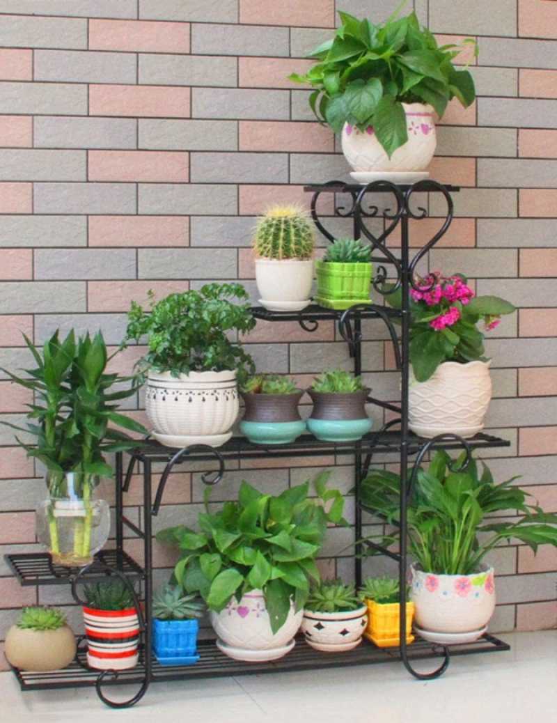 Promo rak besi tanaman rak pot bunga standing pot besi rak besi susun ...