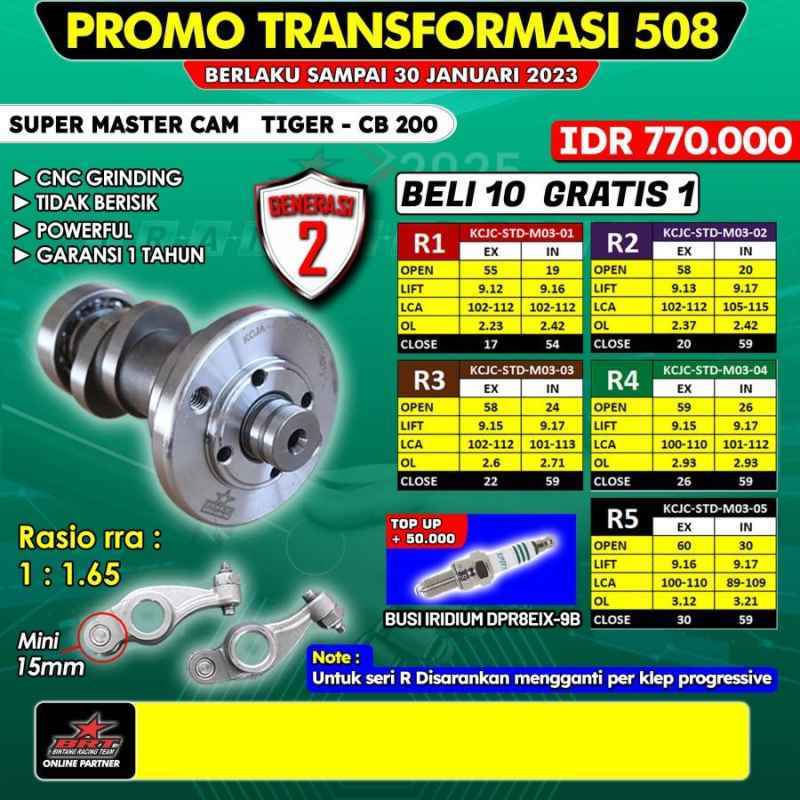 Jual Master Cam Brt Noken As Pelatuk Roller Gen 2 Tiger Gl Pro Megapro Cb Di Seller Dirt Bike ...