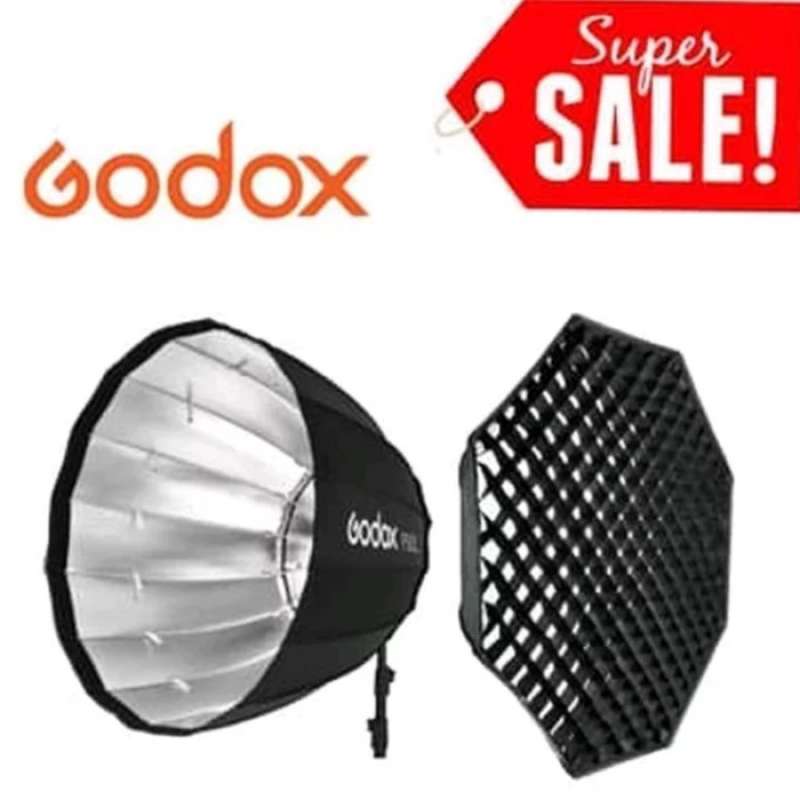 Promo Softbox Godox Parabolic Bowen Mount P90 WITH GRID - P90L P 90 L ...