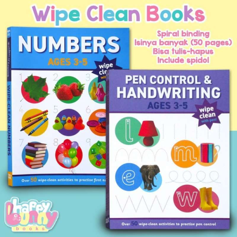 Jual Wonder of Learning Numbers / Pen Control & Handwriting Wipe-Clean ...