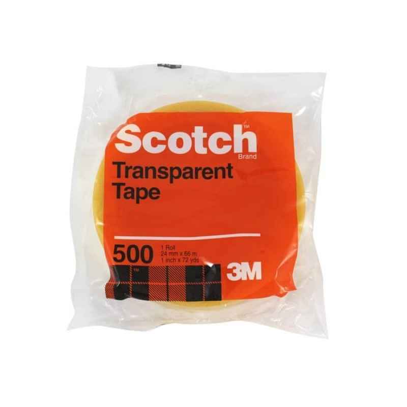 Jual 3M Selotip Lakban Bening Kecil Scotch 500 Transparent Tape [24 mm ...
