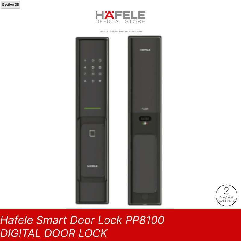 Jual Hafele Smart Door Lock Pp8100 Fingerprint - Gagang Pintu Model ...
