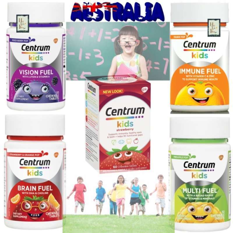 Jual Centrum Kids Strawberry 60 Tablets Di Seller Anes Medika Center ...