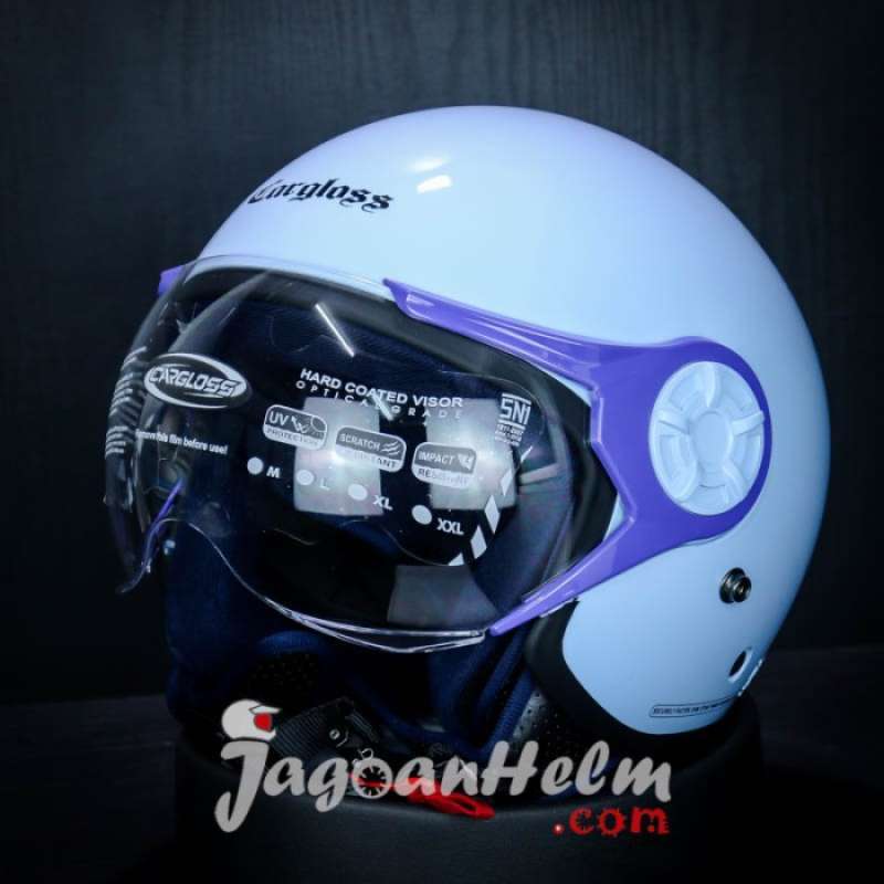 Jual CARGLOSS HELM YR HIJAB | LIGHT BLUE | YR GHOTIC RETRO CARGLOS di ...