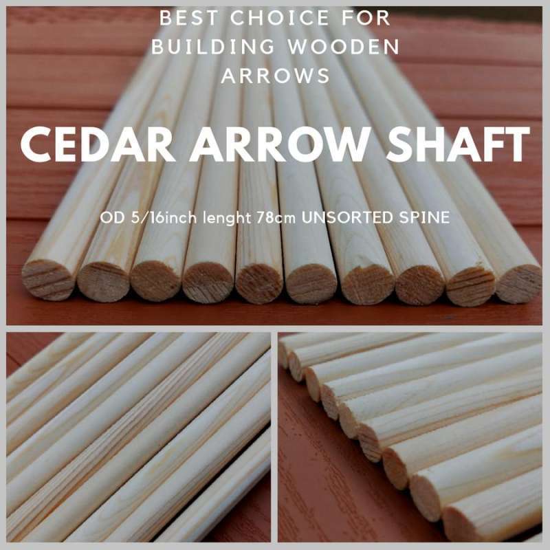 Jual CEDAR Arrow Shaft - Shaft Cedar 5-16 inch - Shaft Kayu Cedar OD 8mm di Seller BALANCA ...