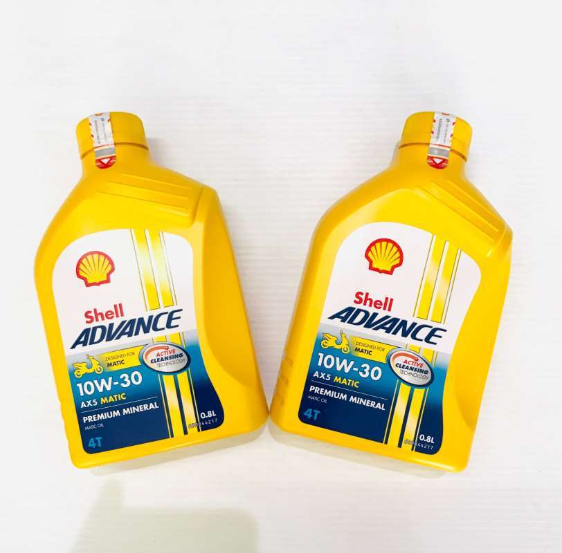 Promo Shell Advance Ax5 Oli Motor Matic Sae 10w-30 Original Barcode ...