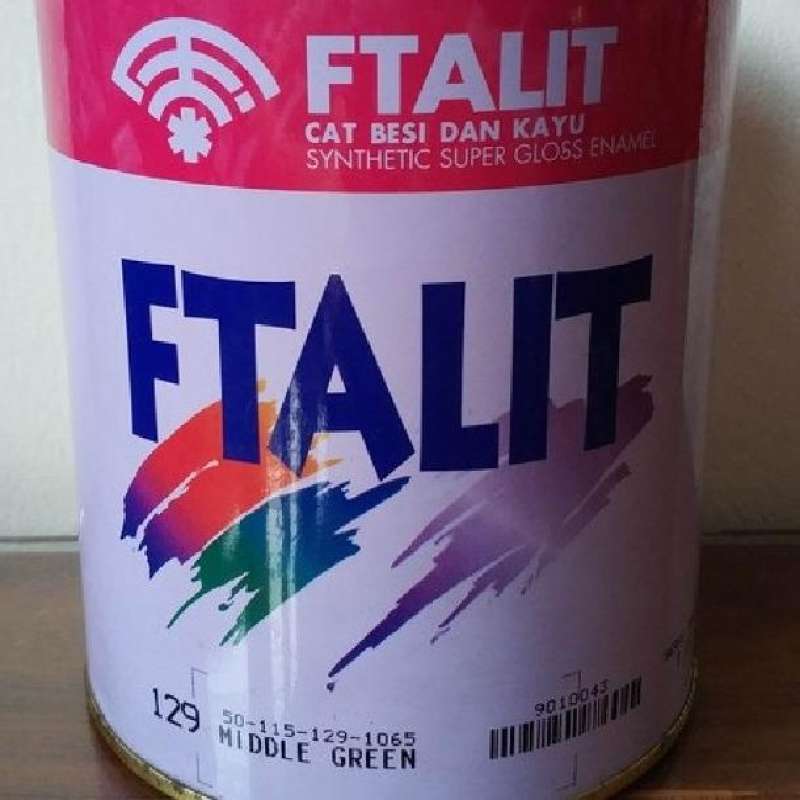 Jual Cat besi Dan kayu Ftalit 1KG middle green (129) di Seller Toko ...